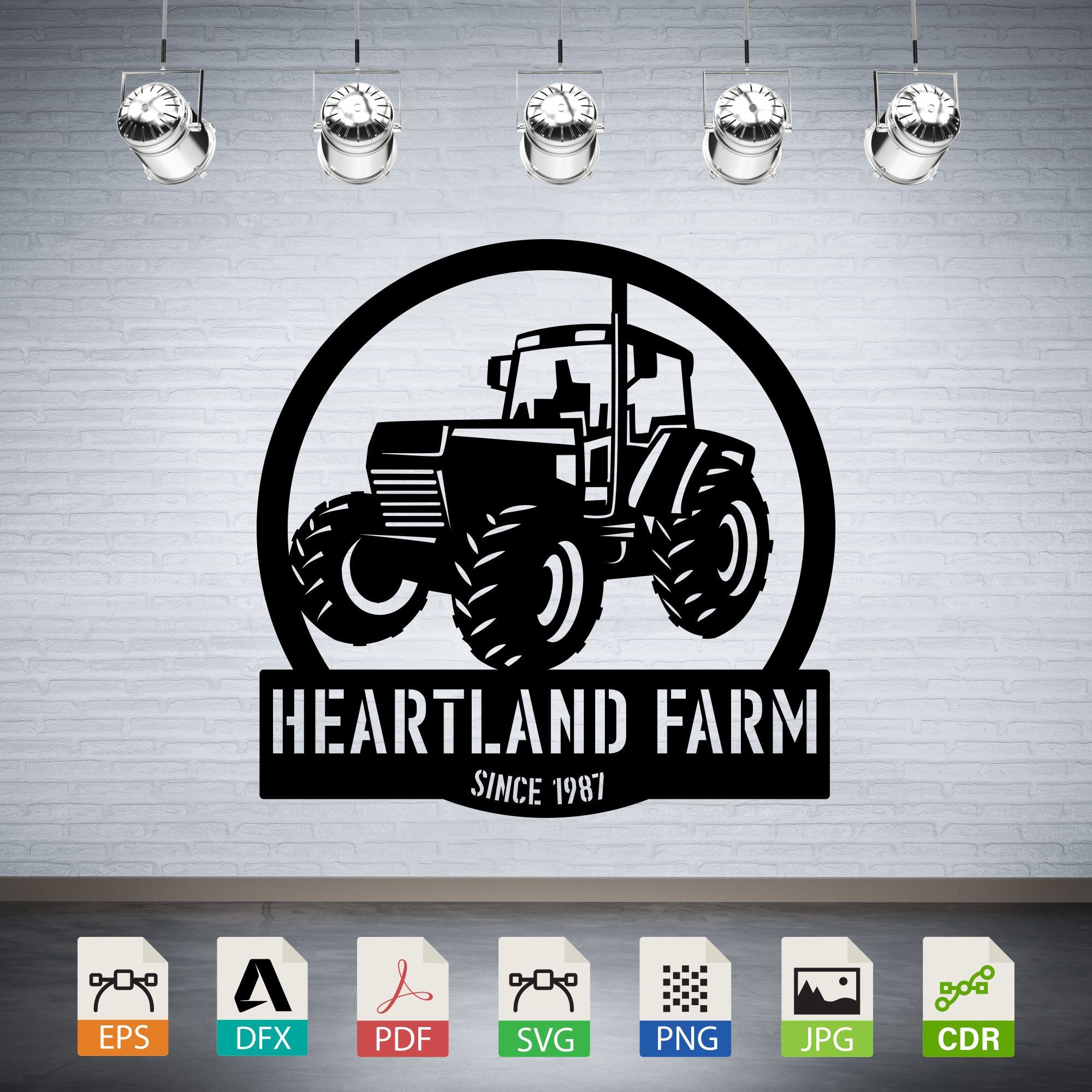 Personalized Tractor Sign Truck Farmhouse Download Digital Vector Files ...
