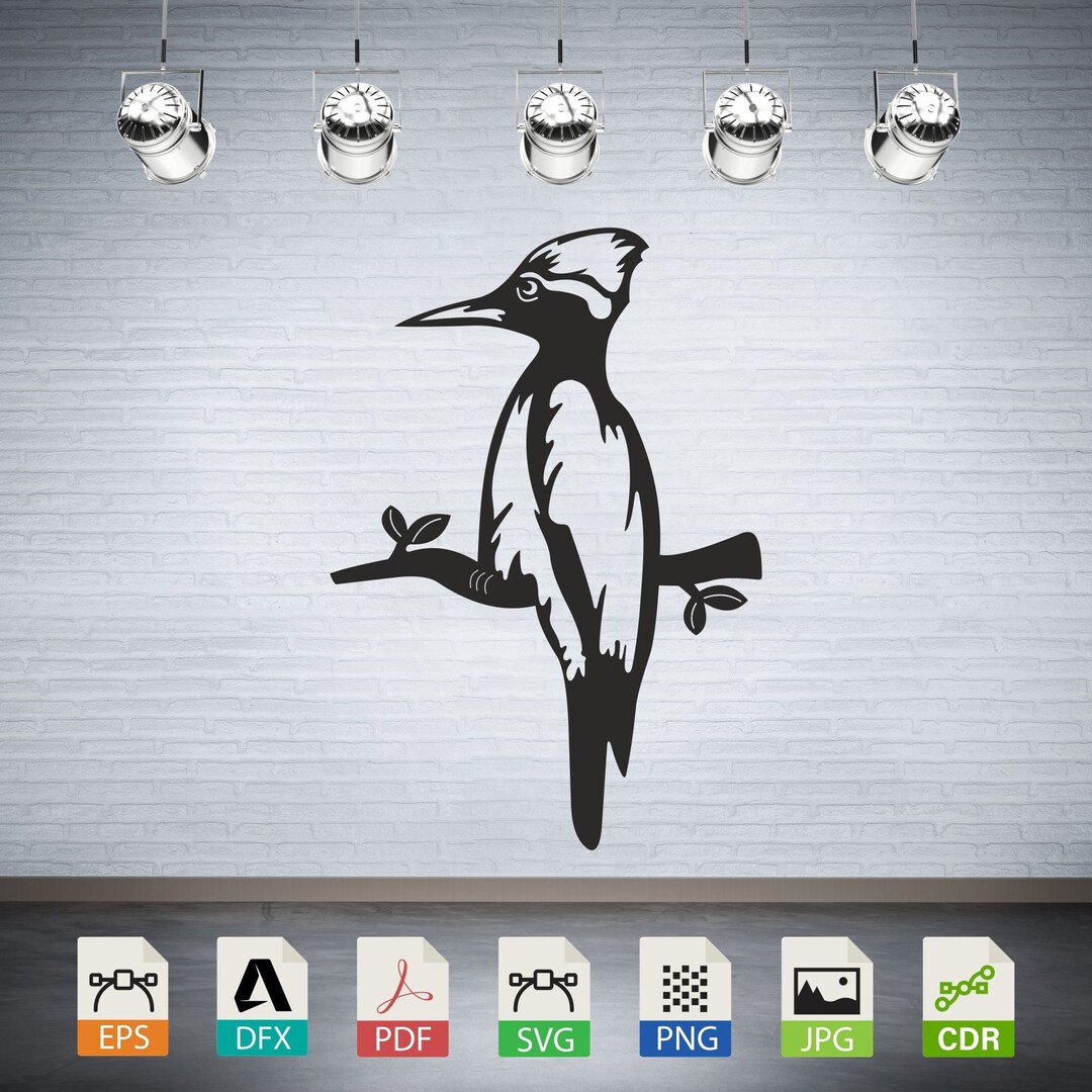 Woodpecker Bird Vector Files: Laser Cut, CNC, Engraving (digital ...