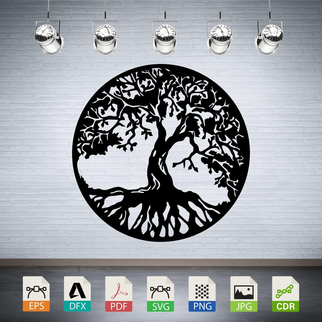 Tree of Life SVG: CNC Laser Cut Wall Decor (digital Download) - Etsy