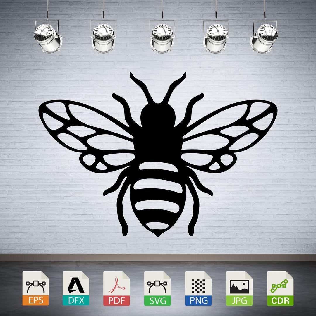 Honey Bee Svg, Bee Decor Dxf, Download Digital Vector Files for Instant ...