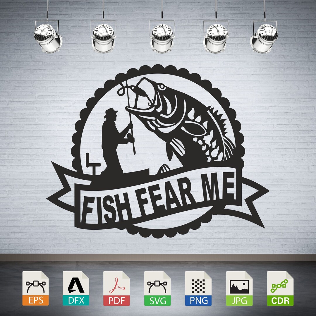 Fisherman SVG: Fishing Time Vector Files for CNC, Laser Cut (digital ...