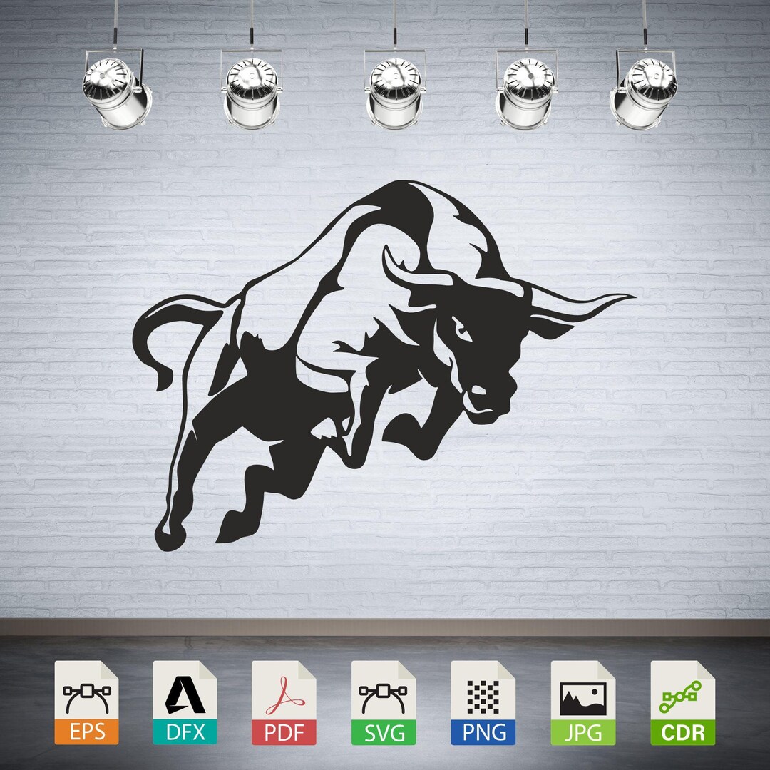 Angry Bull Svg, Strong Bull Dxf, Download Digital Vector Files for ...