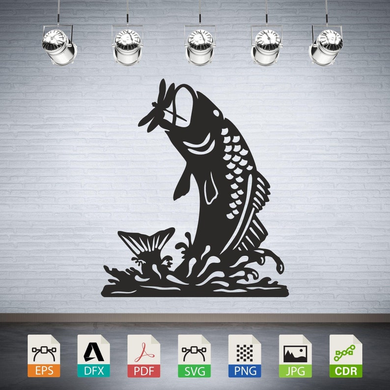 Fishing Sign Svg, Fish Hook Dxf, Download Digital Vector Files for ...