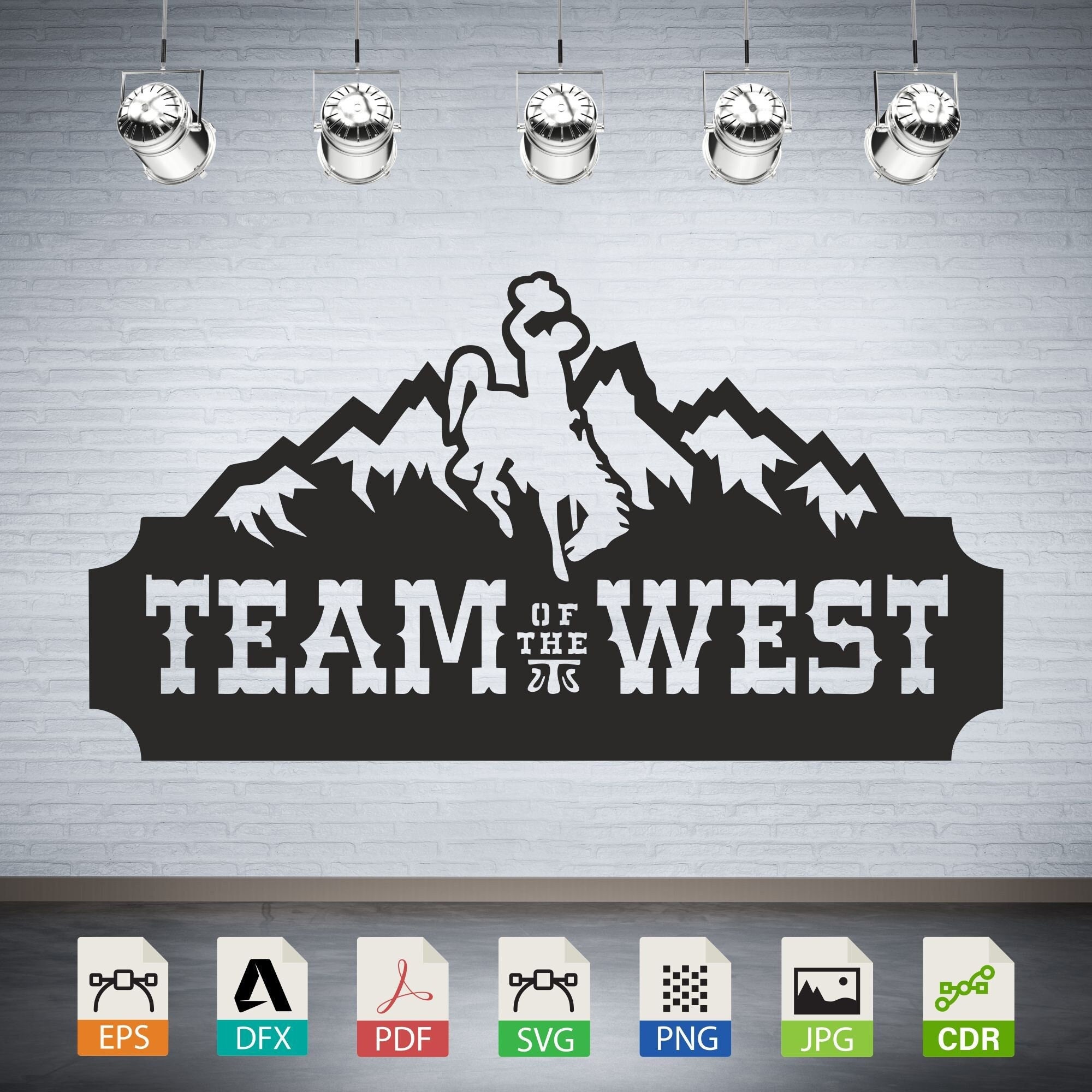 Cowboy West Cut Svg, Western Dxf, Download Digital Vector Files for ...