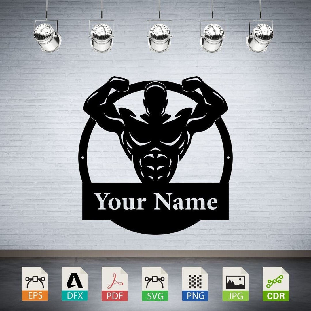 Bodybuilding Sign, Gym, Fitness, Download Digital Vector Files for ...