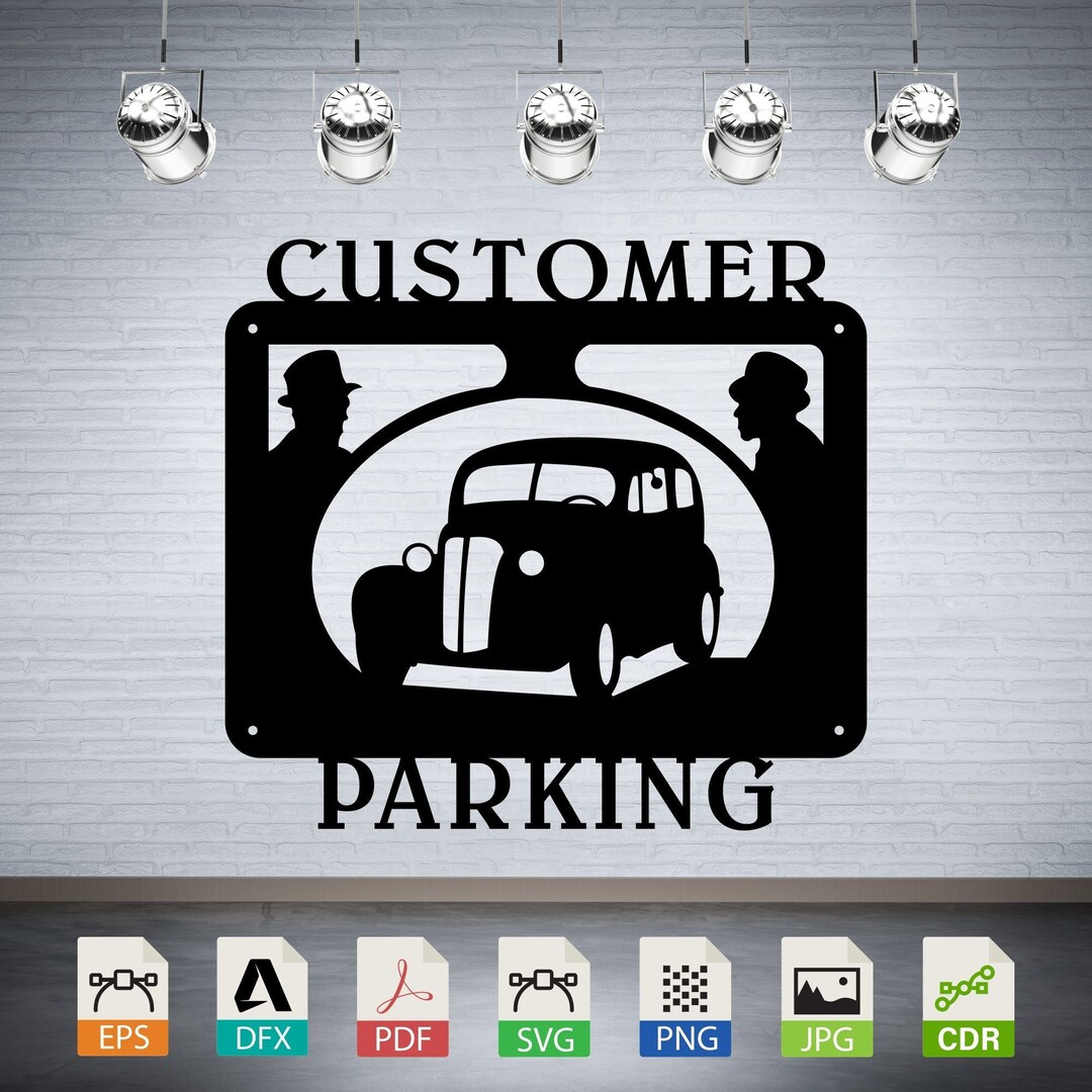 Car Park Sign, Parking Wall Decor, Download Digital Vector Files for ...