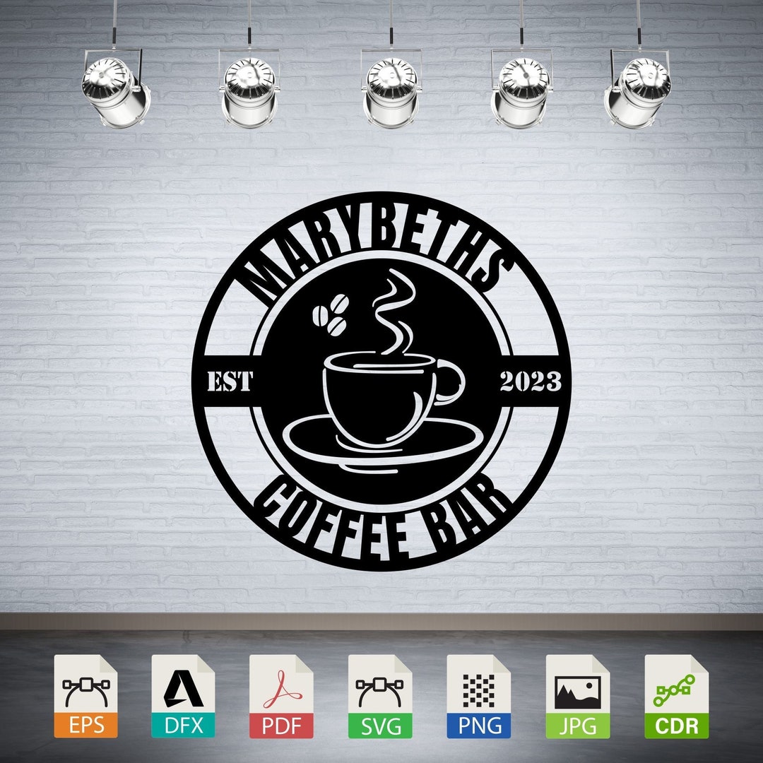 Coffee Sign Vector Files: Laser Cut CNC Engraving (digital Download) - Etsy