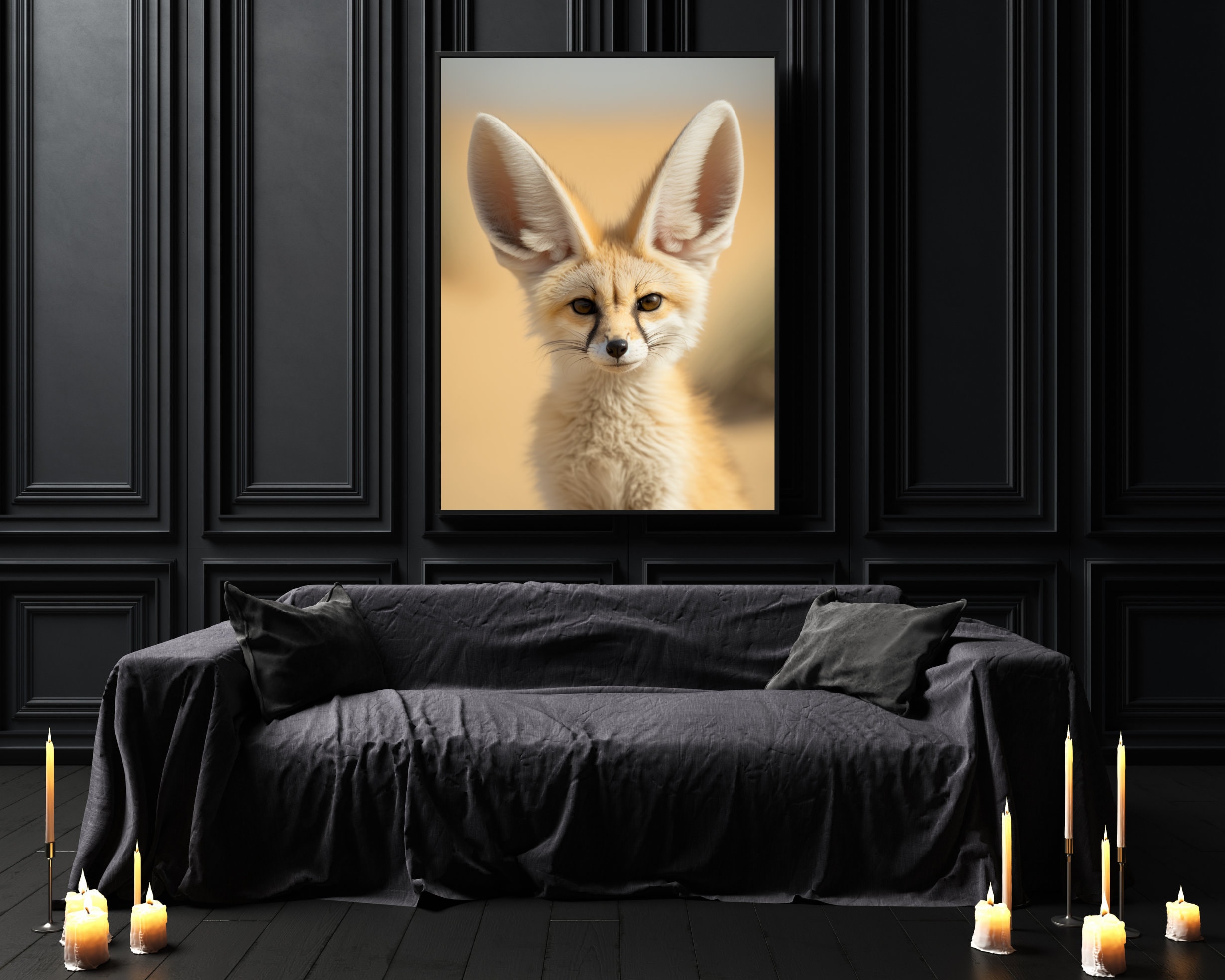Animal Portrait: Fennec Fox in the Sahara Desert - Poster - Etsy