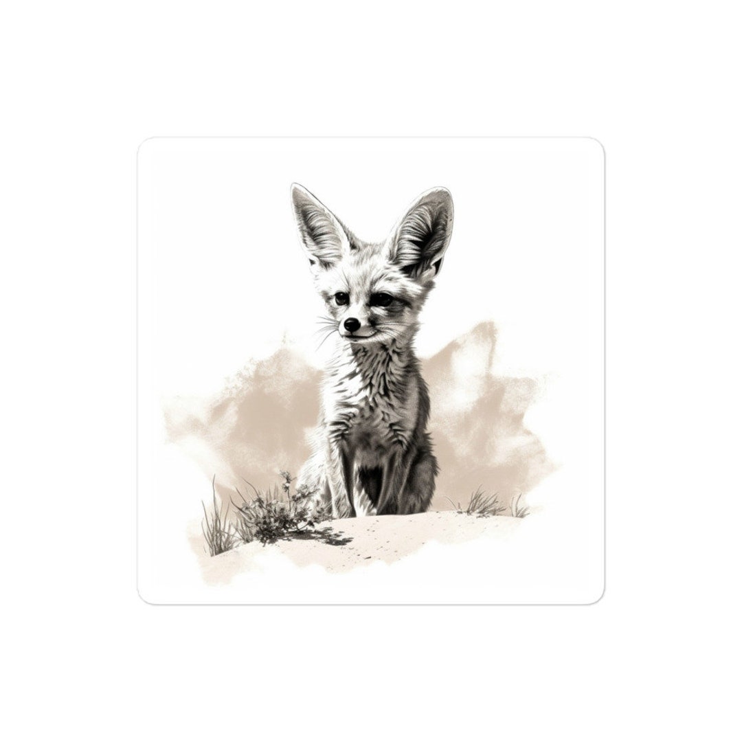Fennec Fox | Animal Stickers | Laptop Sticker | Cute Animal of the ...