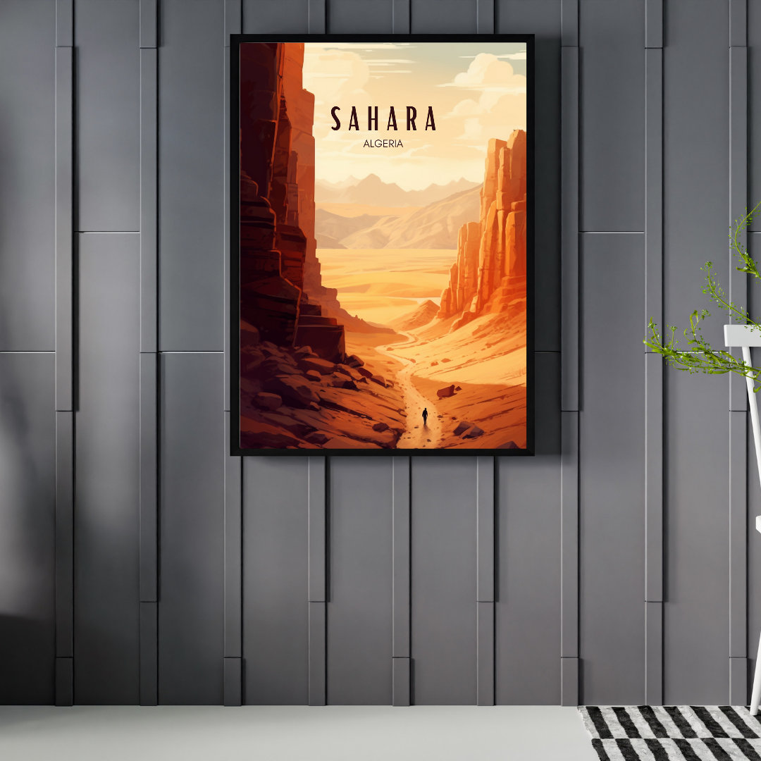 Sahara Desert Travel Poster Sahara Desert Wall Art Print Sahara Desert ...