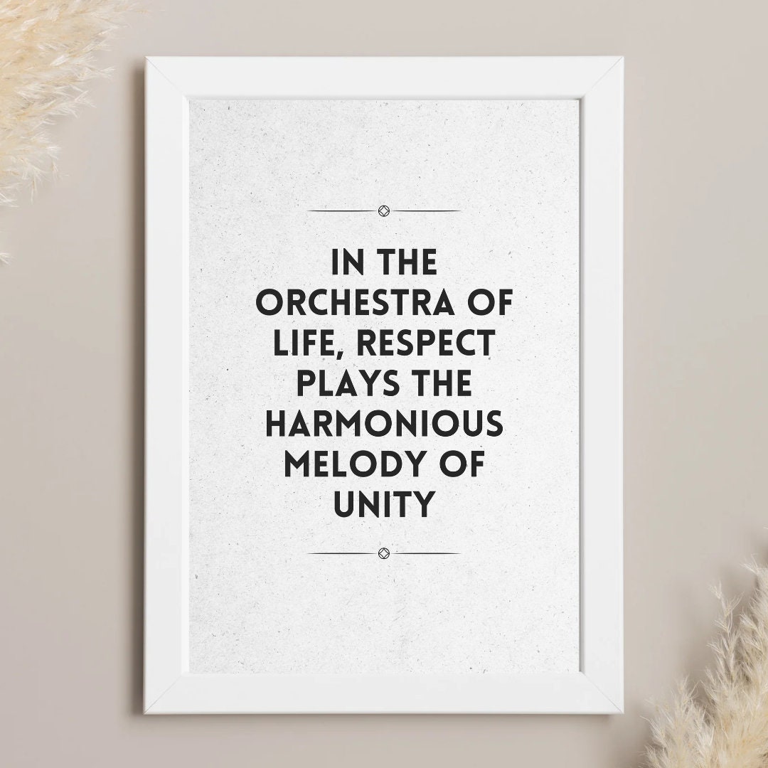 Inspire Respect: Minimalist Poster for Home and Personal Growth - Etsy