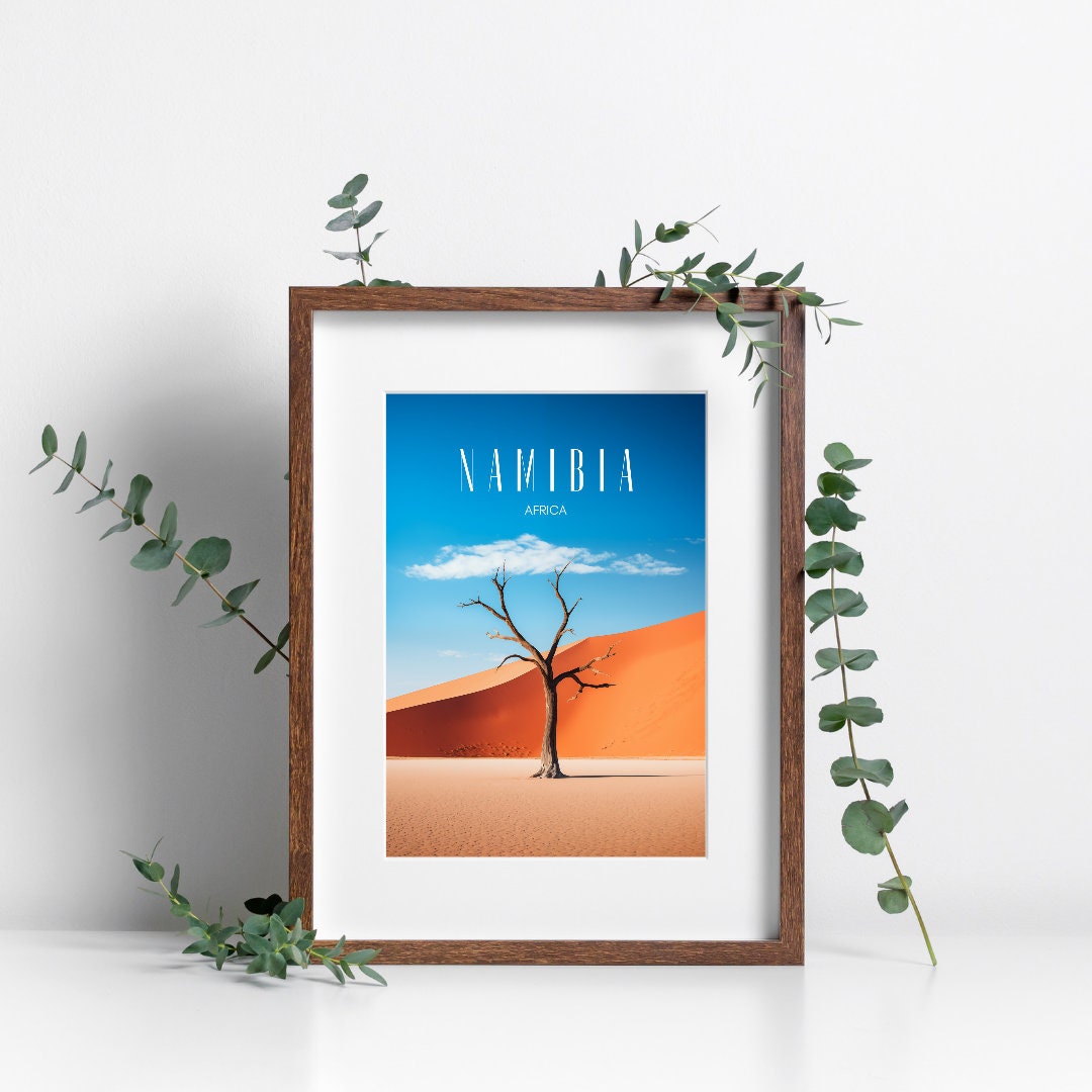 Namibia Desert Poster | Birthday Gift Idea, Wall Decor - Etsy