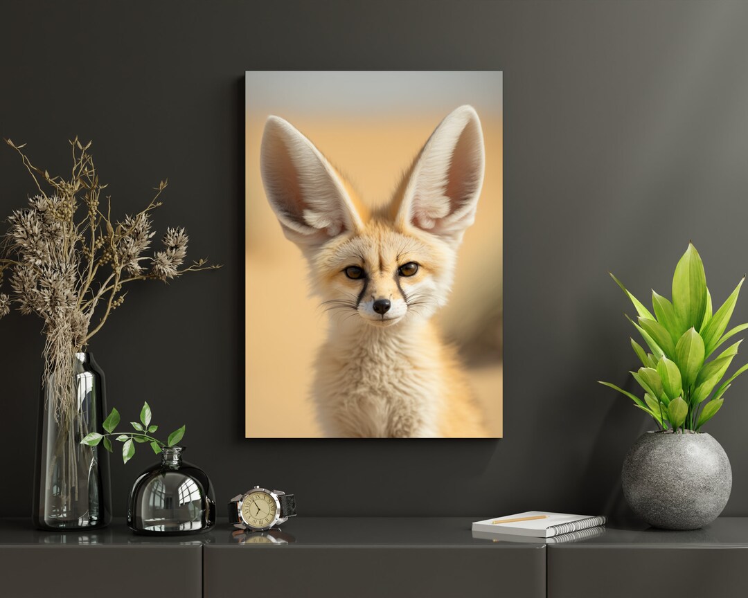Animal Portrait: Fennec Fox in the Sahara Desert - Poster - Etsy UK