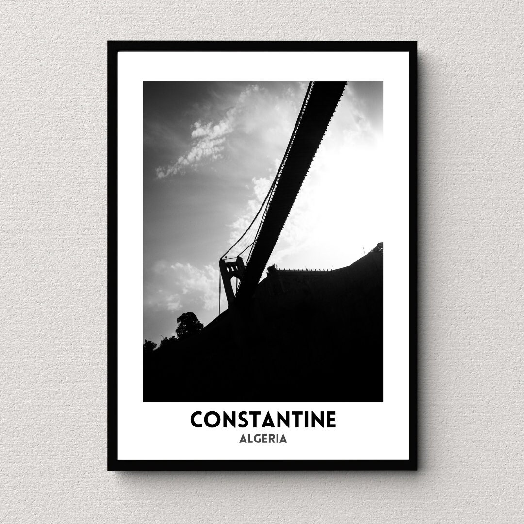 Algeria Print, Constantine Bridge Poster, Algeria Poster Gift - Etsy