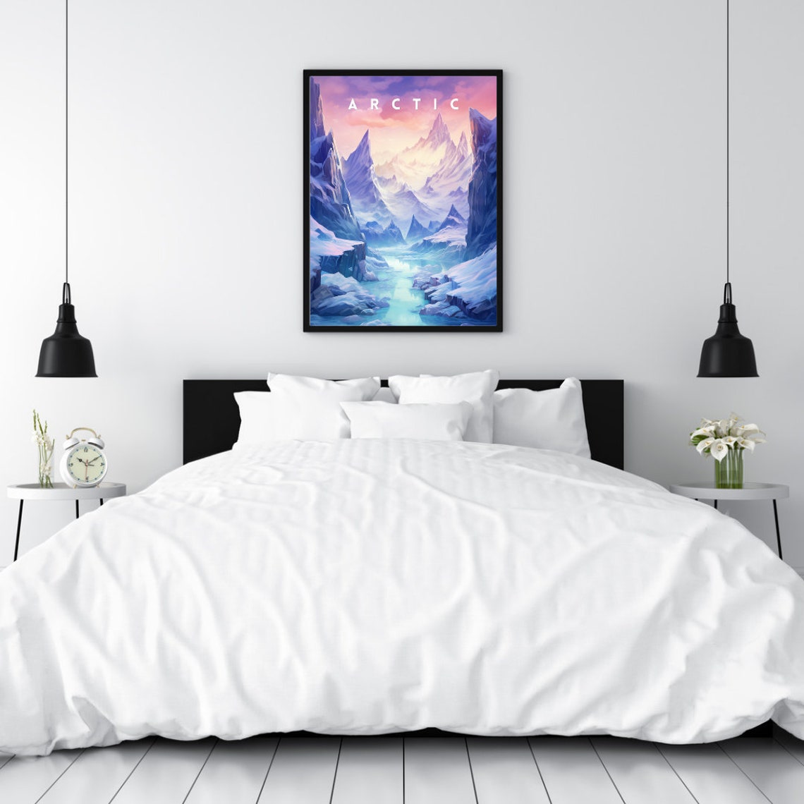 North Pole ARCTIC Travel Poster | Home Decor | Birthday Gift Ideas - Etsy