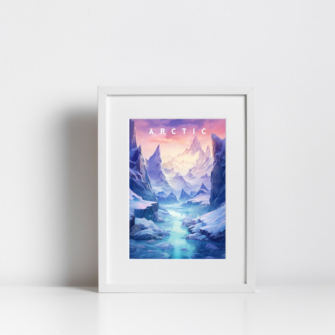 North Pole ARCTIC Travel Poster | Home Decor | Birthday Gift Ideas - Etsy