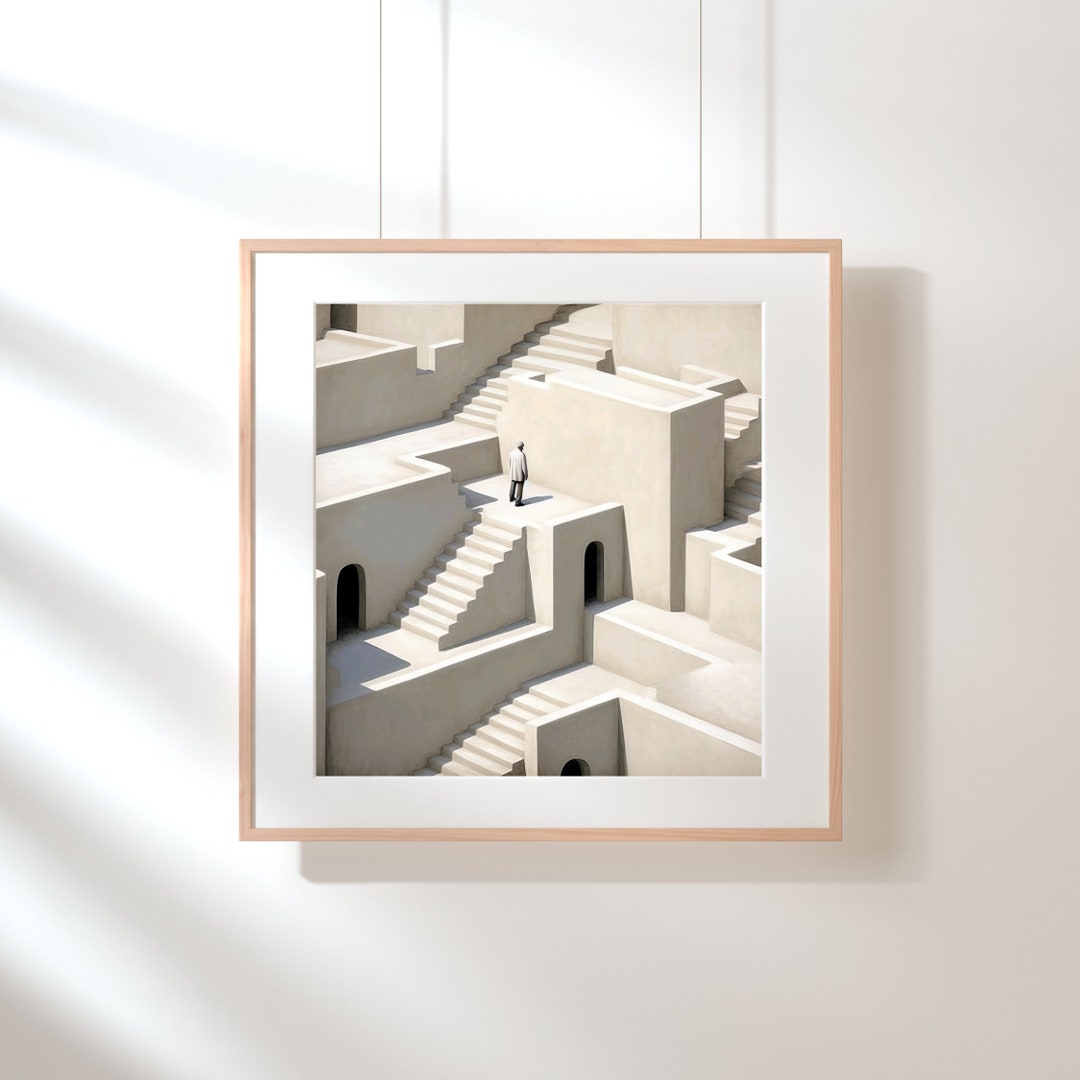 Escher in the Middle East Poster, Wall Art Print, M.C. Escher's Style ...