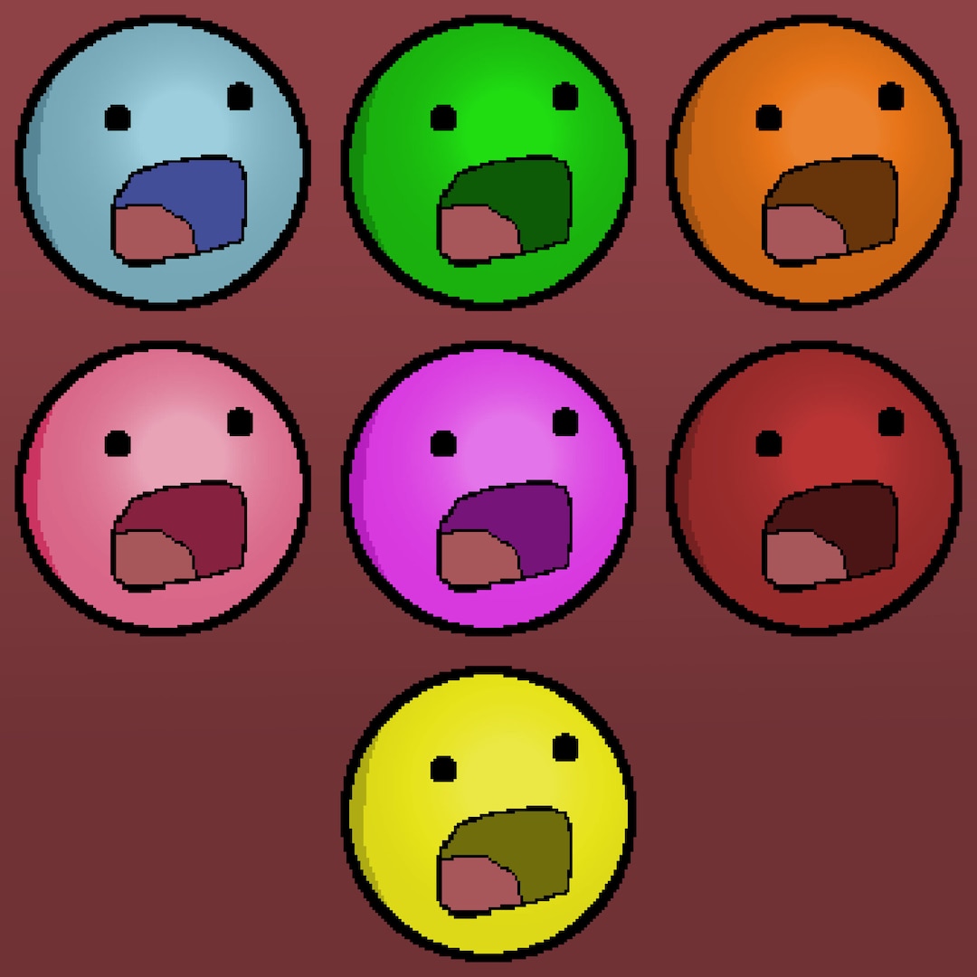 Pixelated Colon D Twitch Emote/bits Badge/sub Badge 7 Colors - Etsy