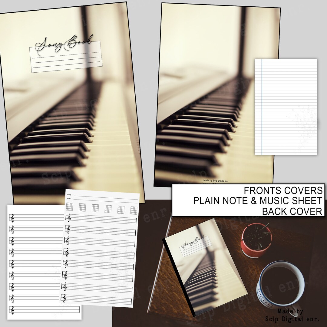 Blank Piano Songbook KIT - Etsy