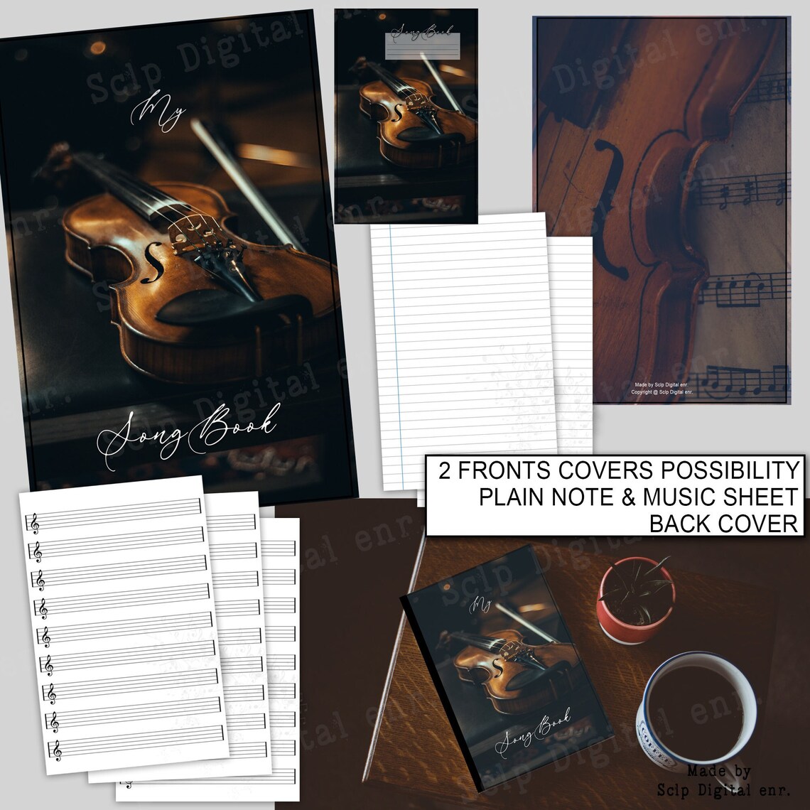 Songbook Kit Digital Cover Printable JPG Page Printables - Etsy