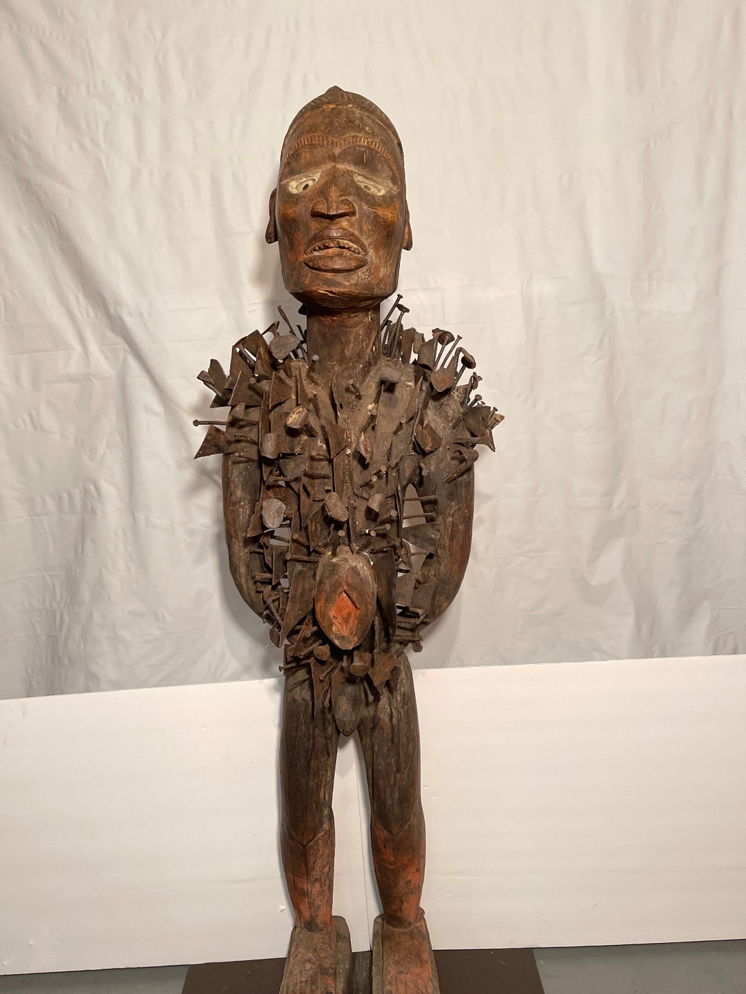Reduced!! African Art Nkondi or Power Figure Bakongo From Democratic ...