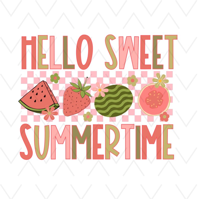 Summer Png Fruit Sublimation Digital Design - Etsy