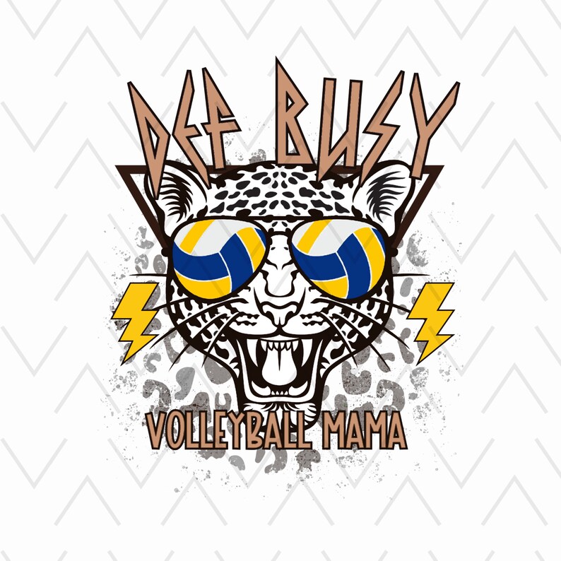 Def Busy Volleyball Mama Trendy PNG Sports Mama Instant Download - Etsy
