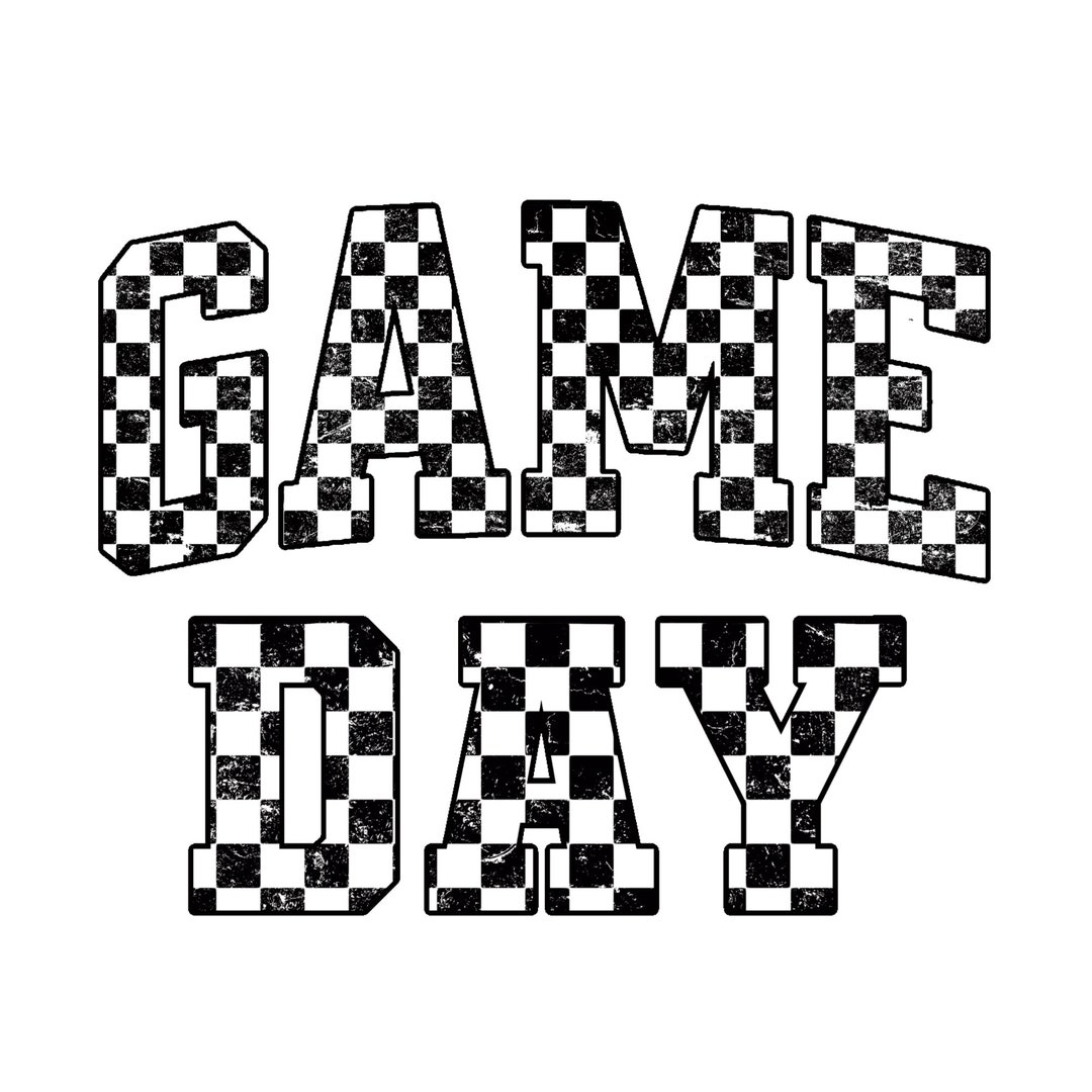Retro Checkered Game Day Png Svg, Checkered Game Day Shirt, Game Day Checkered School Sport ...