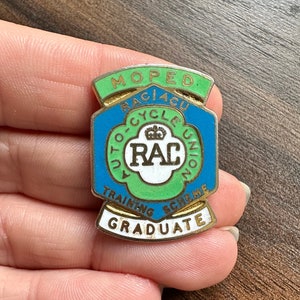 1960s RAC ACU Motorcycle Moped Training Scheme Graduate Auto-cycle ...