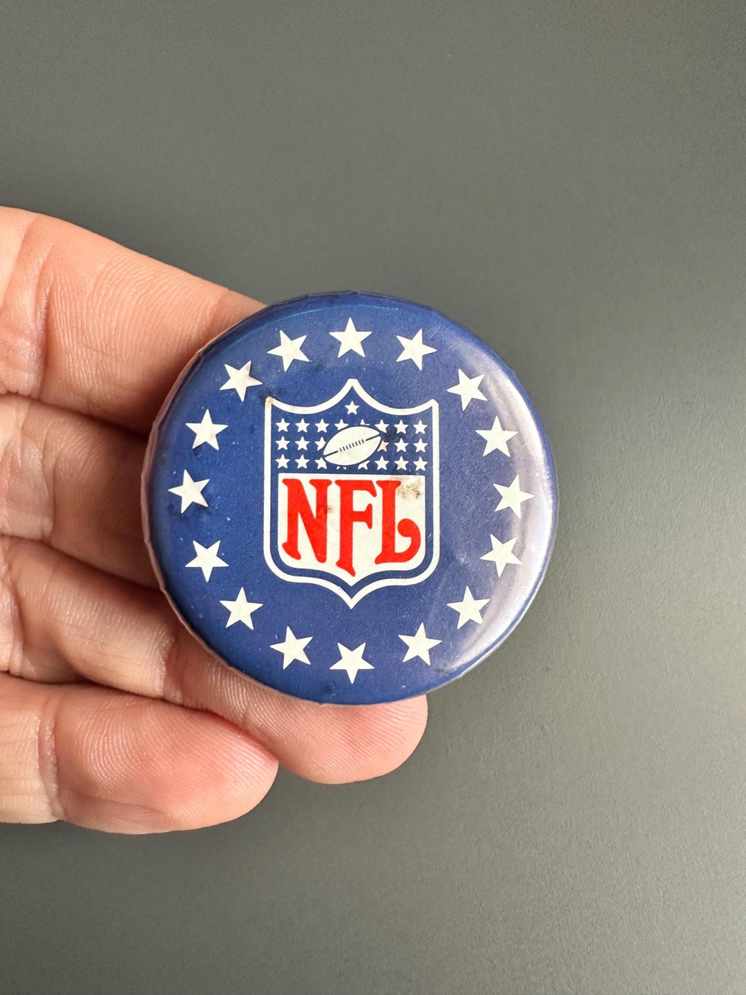 Vintage Tin NFL Sports Collectible Lapel Button Pin Badge National ...