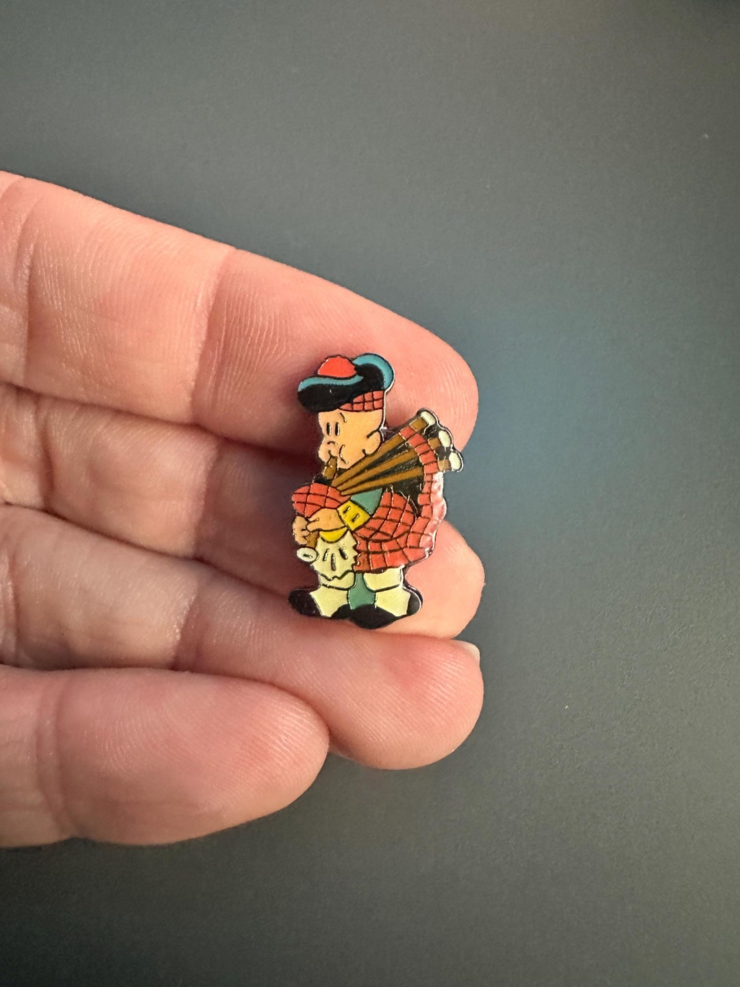 Scottish Bagpipe Piper Enamel Lapel Pin - Etsy