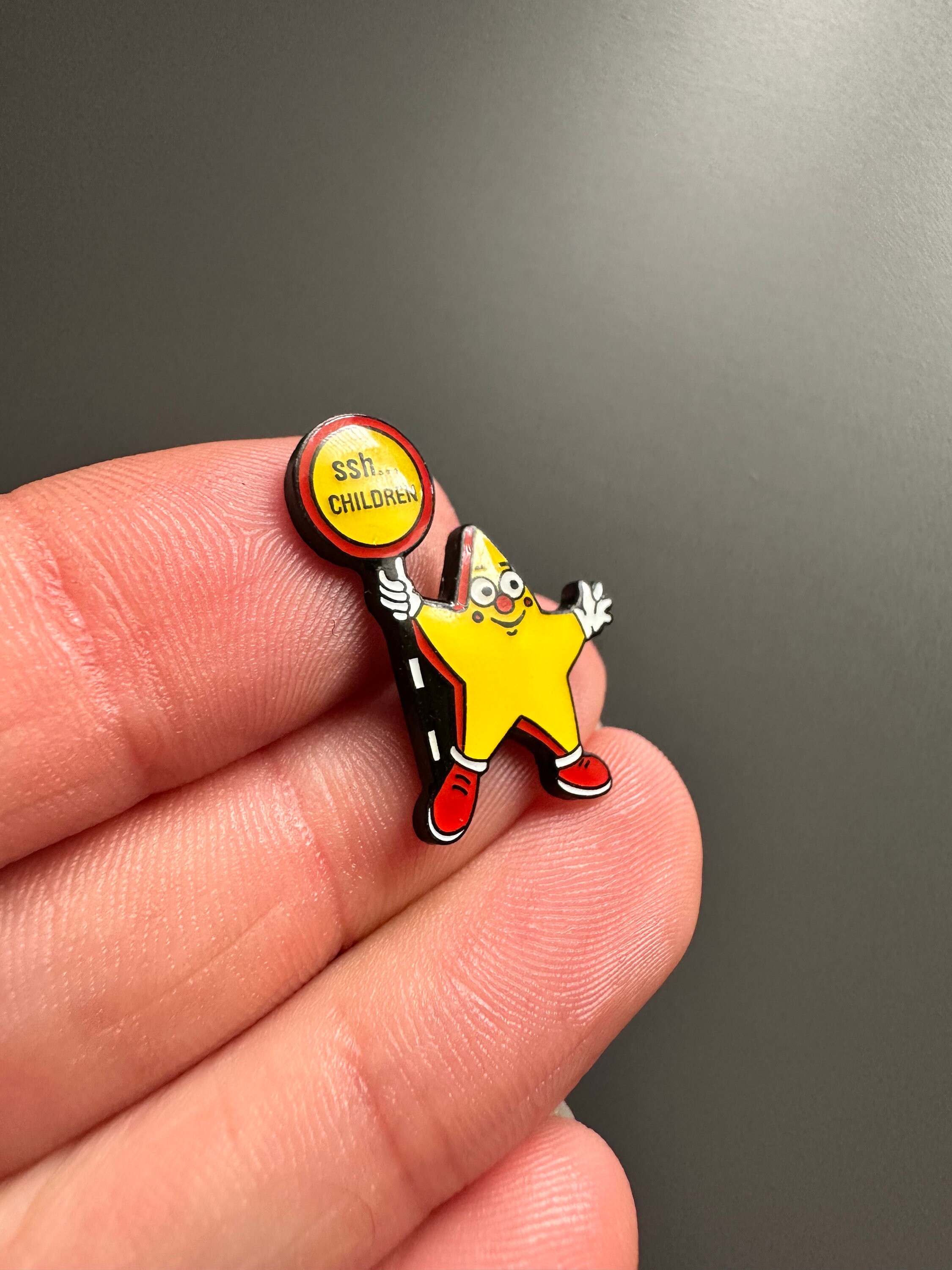 Yellow Star Lollipop Person Crossing Guard Safety School Crossing ...