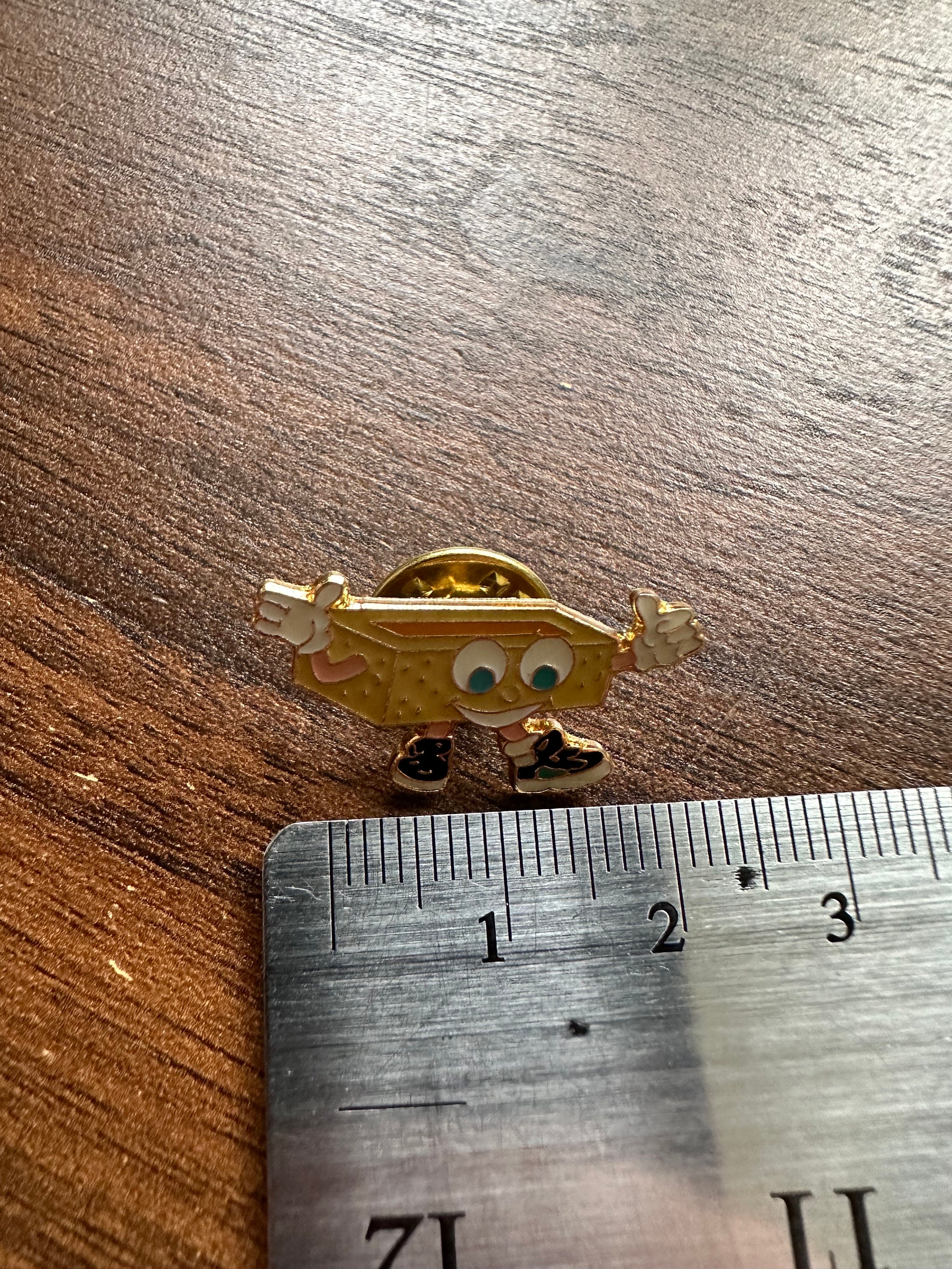 Cartoon Brick Animated Character Enamel Lapel Pin Badge Brooch - Etsy