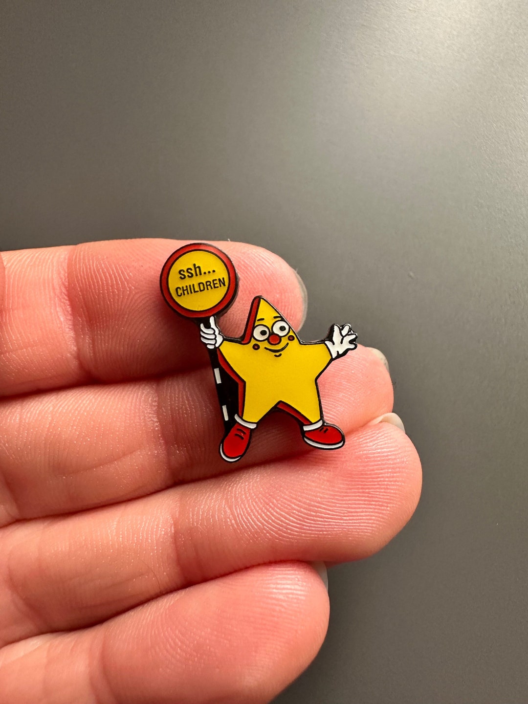 Yellow Star Lollipop Person Crossing Guard Safety School Crossing ...