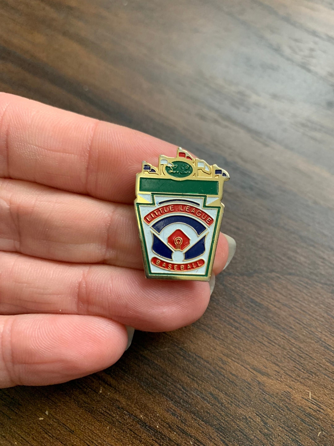 Vintage Little League Baseball Enamel Lapel Pin Badge - Etsy