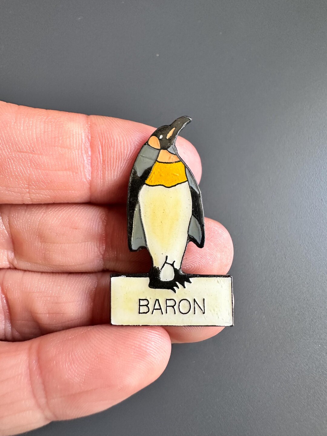 Vintage Emperor King Penguin BARON Enamel Lapel Pin Badge Brooch - Etsy