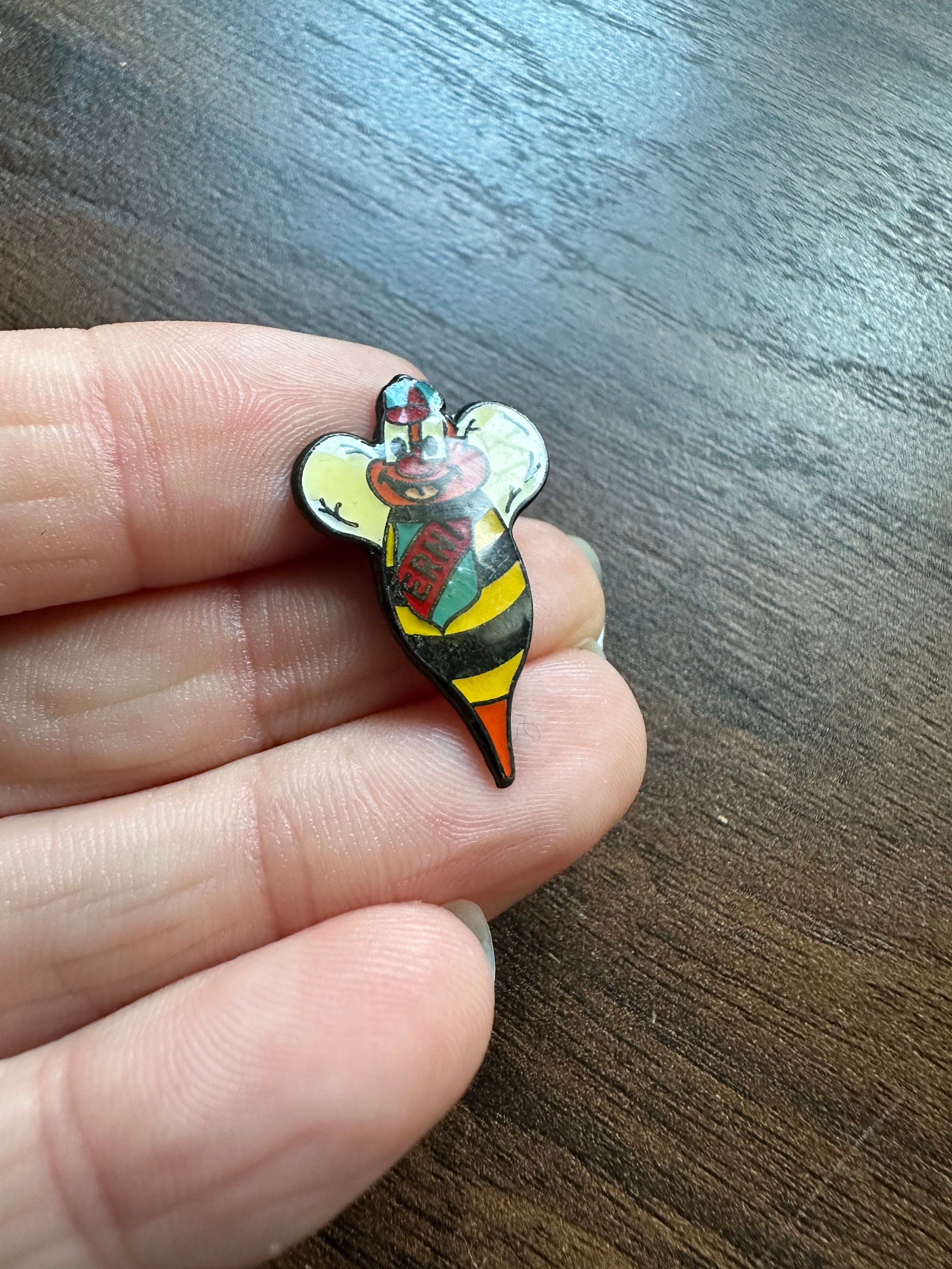 Vintage ERNI Bee Wasp Flying Insect Enamel Lapel Pin Badge - Etsy