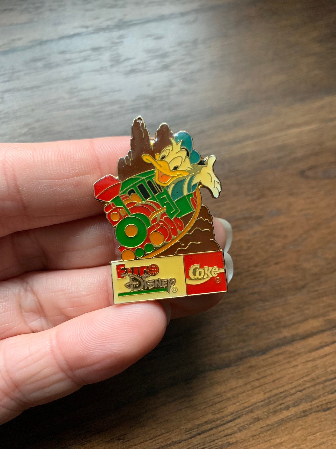 Euro Disney Coke Donald Duck Disney 1992 Lapel Pin Badge - Etsy