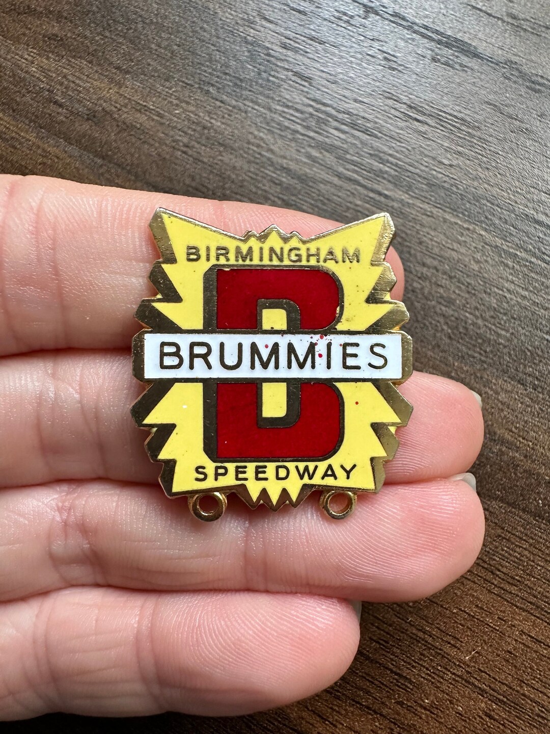 Vintage Birmingham Brummies Speedway Badge Enamel Lapel Pin Badge ...