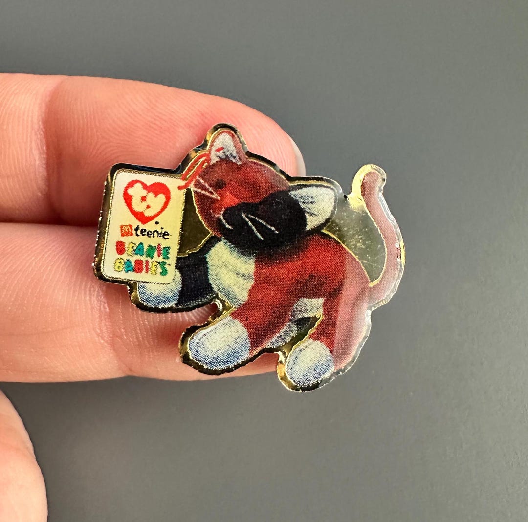 Chip the Cat TY Beanie Teenie Babies Mcdonalds 2000 Official Crew ...