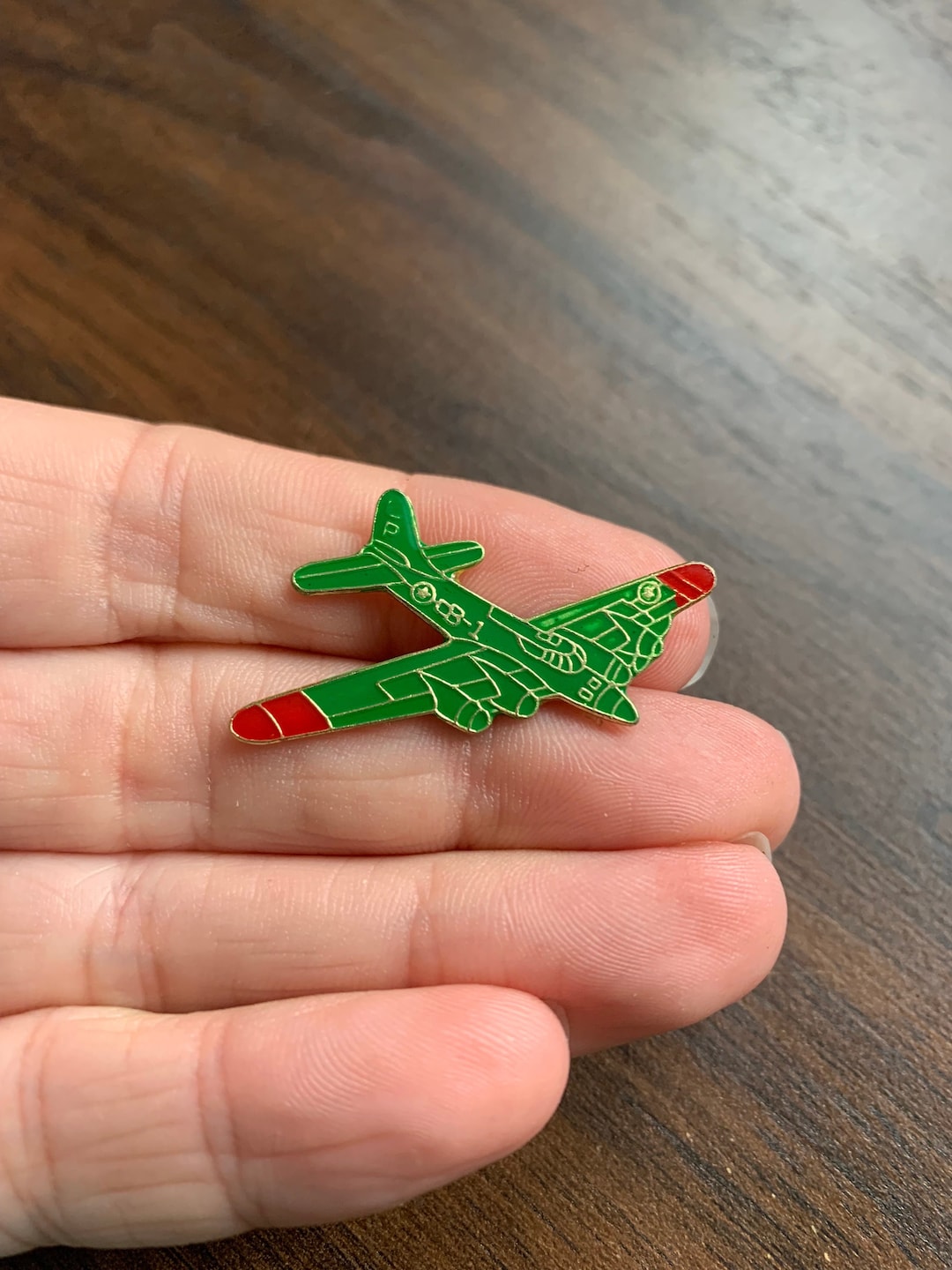 Flying Fortress B-1 LP Airplane Plane Shaped Enamel Metal Lapel Pin ...