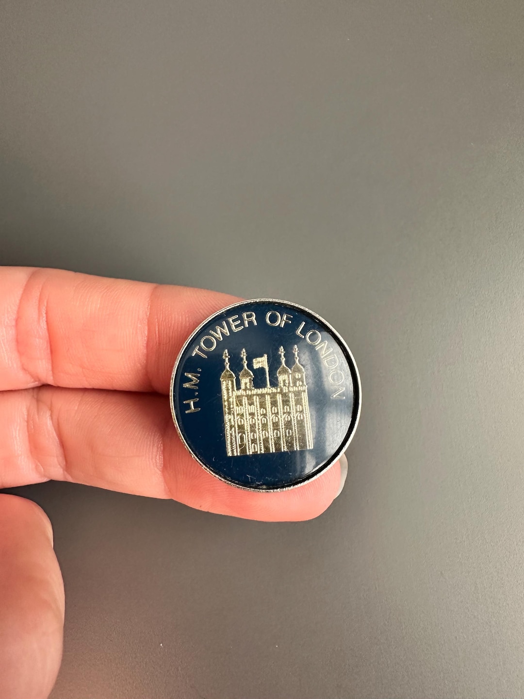 Vintage H.M. Tower of London Lapel Pin Badge Brooch - Etsy