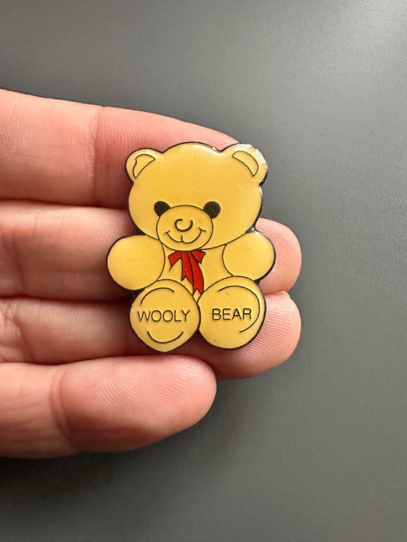 Wooly Bear Woolworths PLC vintage teddy bear enamel l… - Gem