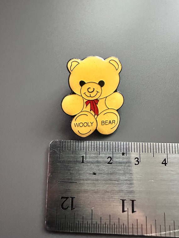 Wooly Bear Woolworths PLC vintage teddy bear enamel l… - Gem