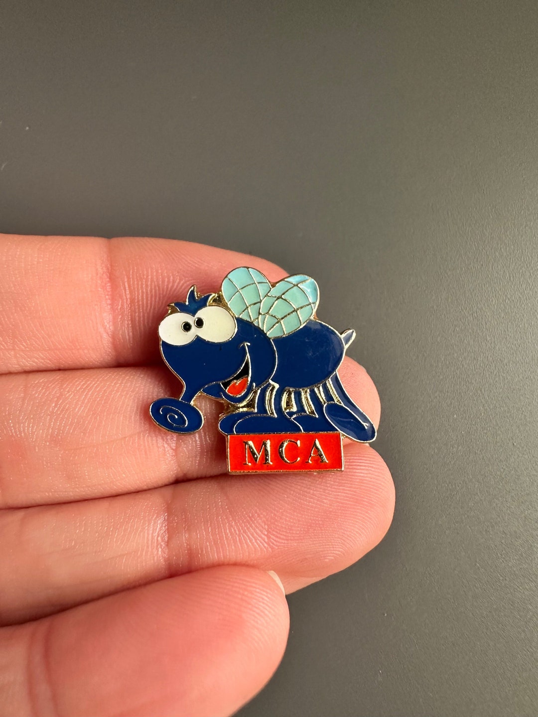 Blue Fly Bluebottle Flying Insect Enamel Lapel Pin Badge Brooch MCA ...