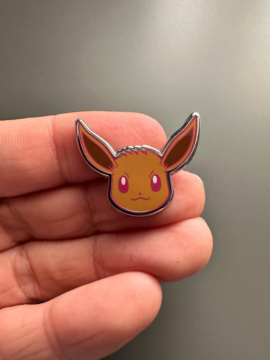 Pokèmon Official Eevee Flareon Mini Pin TCG Enamel Lapel Pin Badge ...