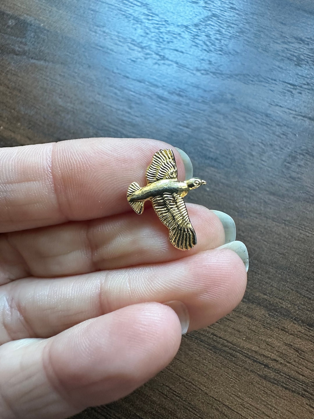 Mini Golden Flying Winged Bird Lapel Pin Badge Brooch - Etsy