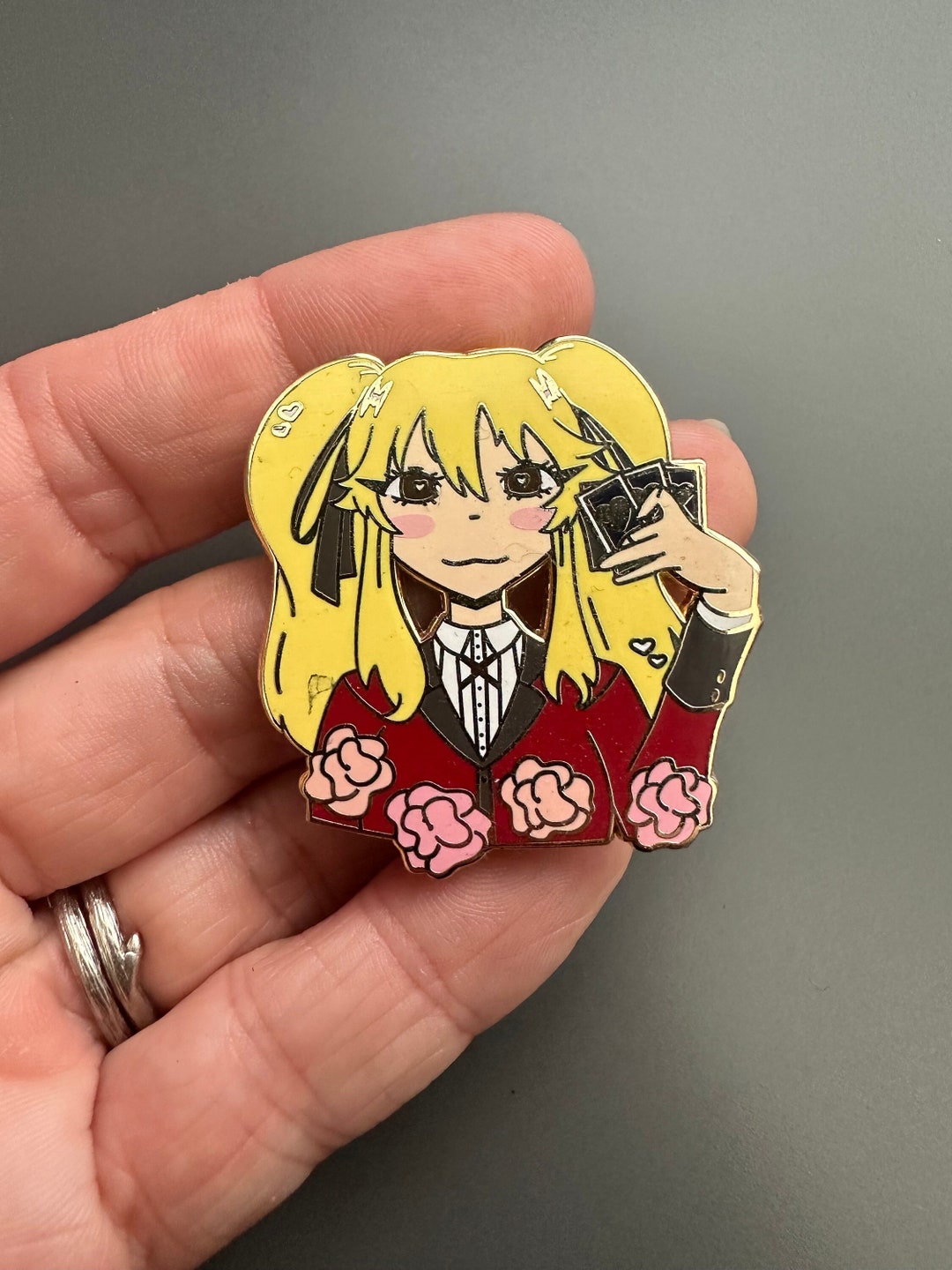 Mary Saotome Kakegurui: Compulsive Gambler Enamel Lapel Pin Badge ...