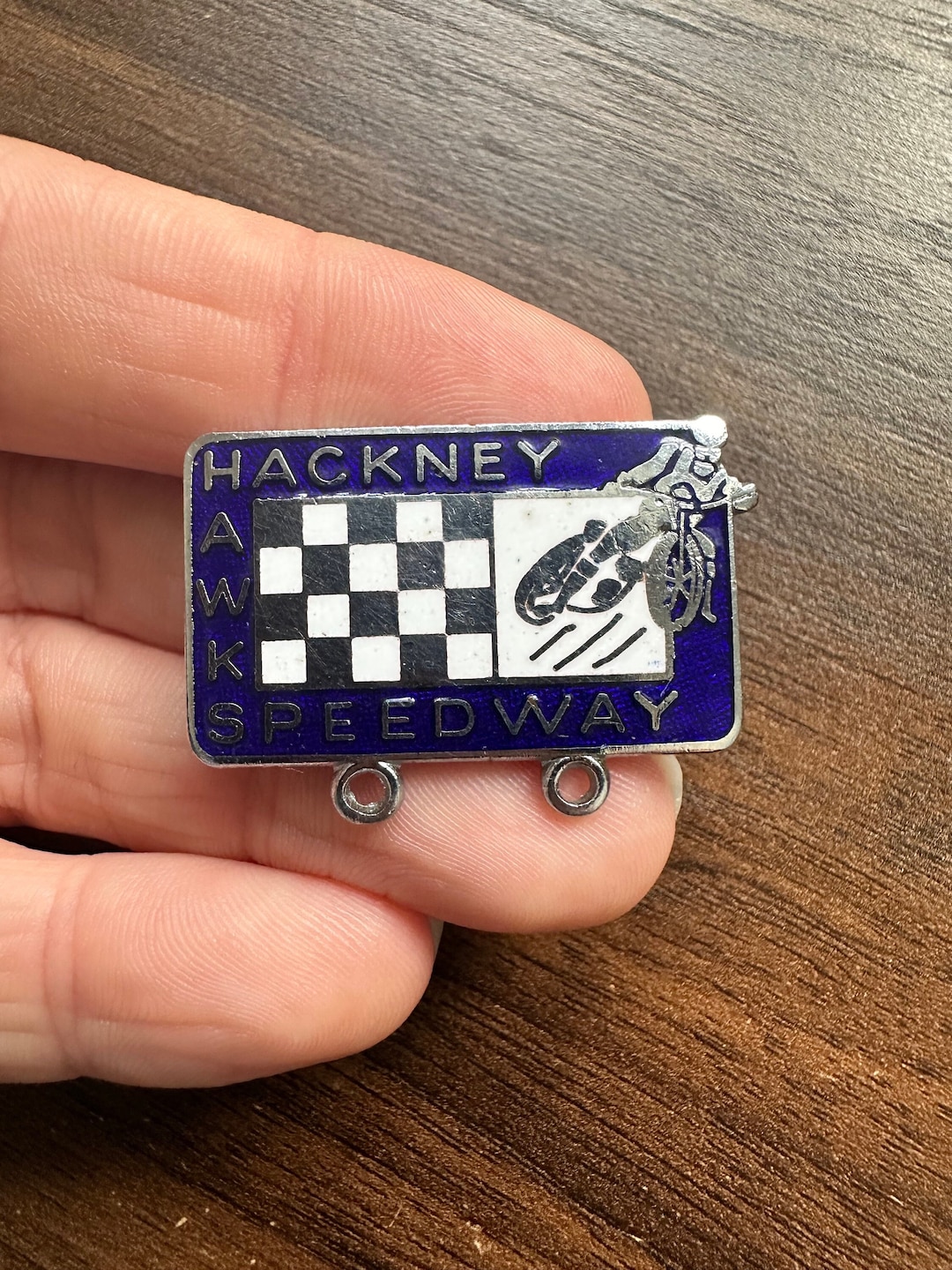 1977 Hackney Hawks Speedway Badge - W.reeves Enamel Lapel Pin Badge ...