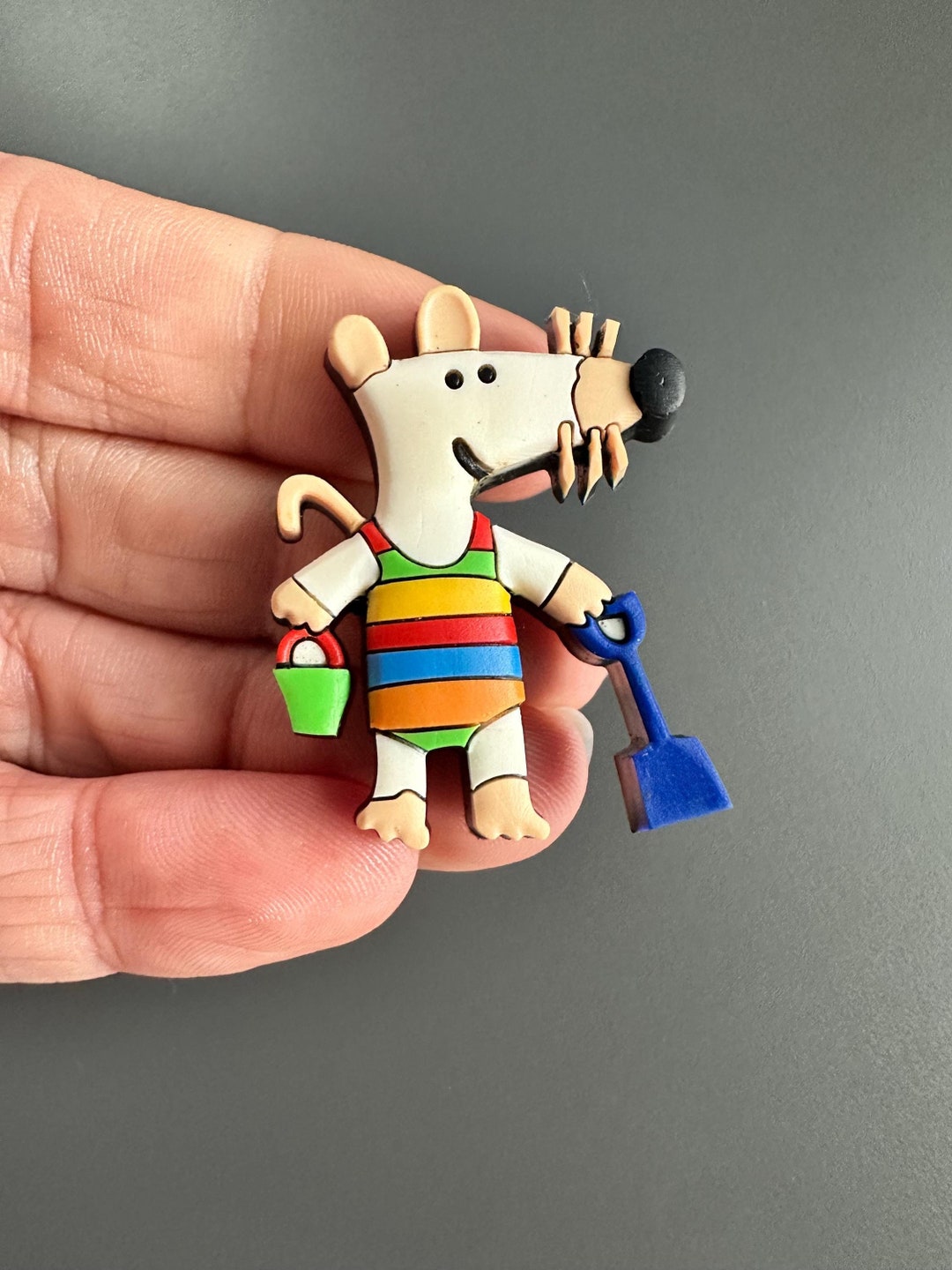 Official Maisy Mouse at the Beach Summer Holidays Character 3D Rubber ...